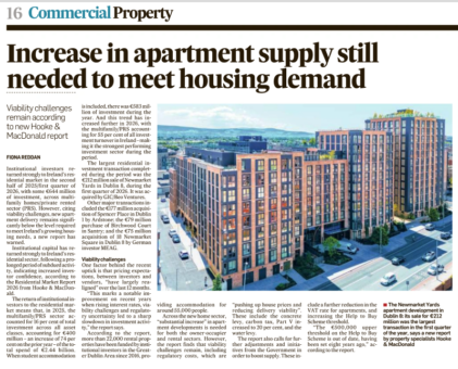 The Irish Times: Increase in apartment supply still needed to meet ...